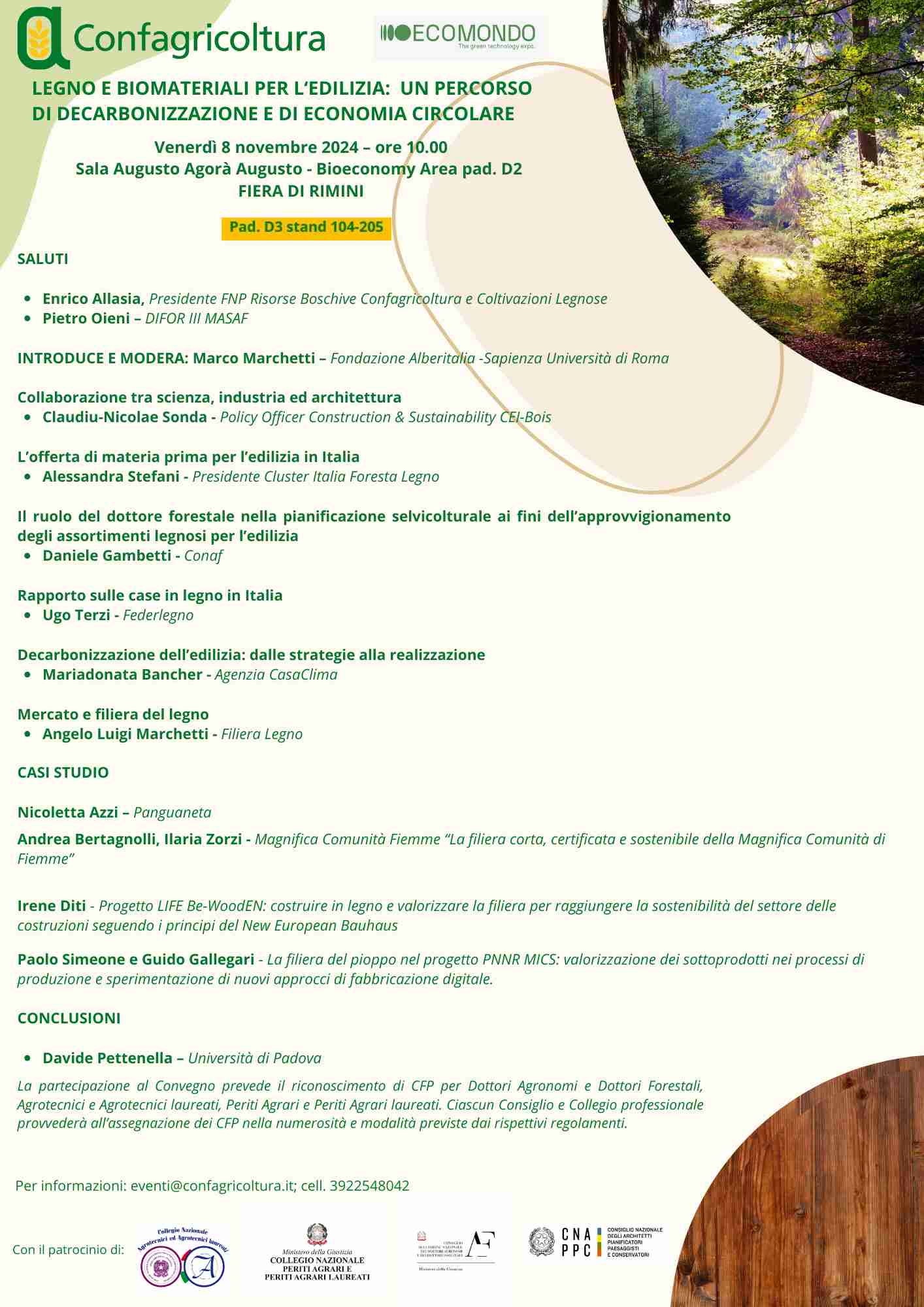 ECOMONDO - Legno e biomateriali per l’edilizia: un percorso di decarbonizzazione e di economia ...